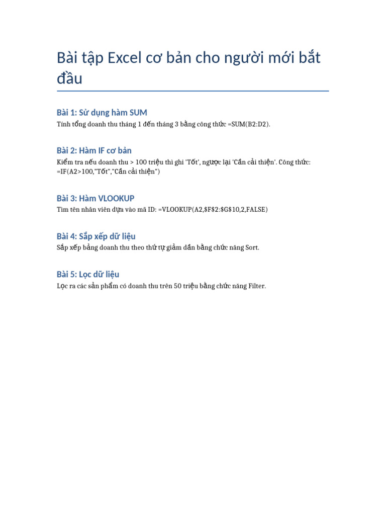 05 Excel Practice Worksheet | PDF