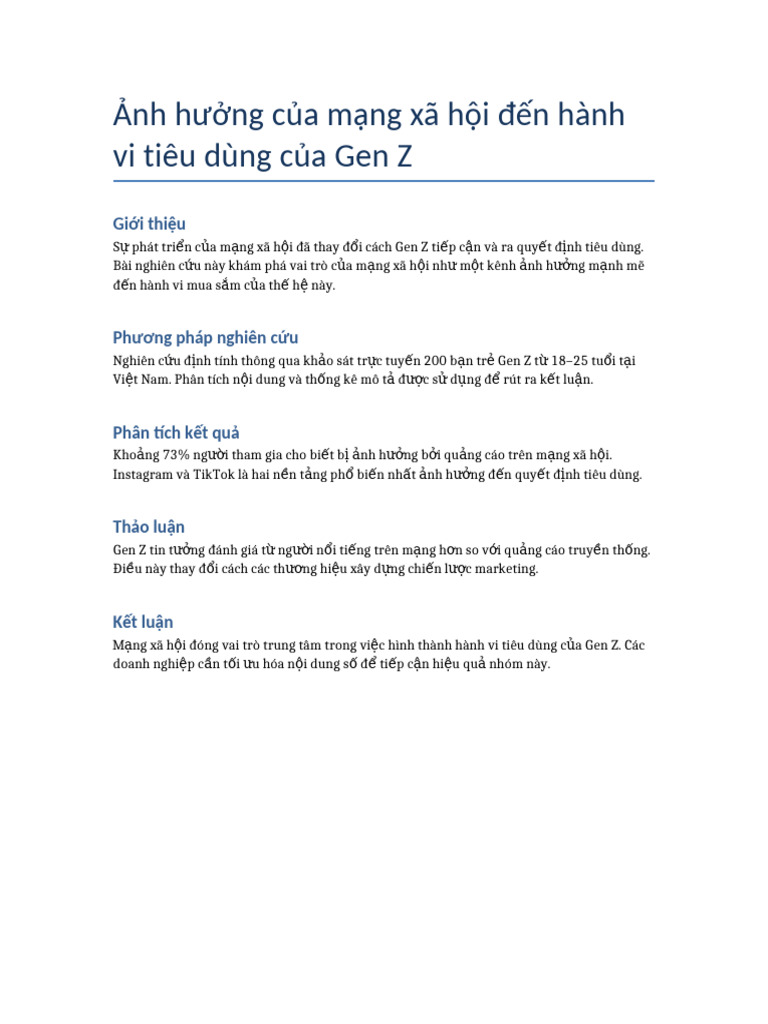 02 GenZ SocialMedia Research | PDF
