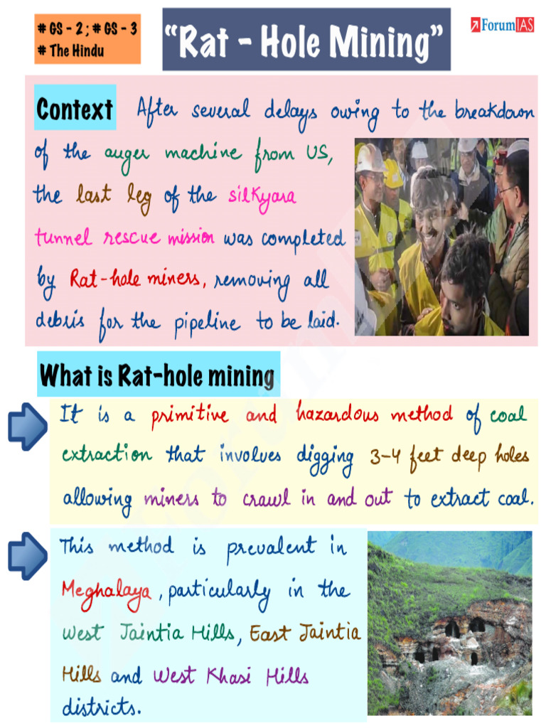 Rat-Hole Mining Overview for Class 10 | PDF