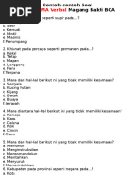 Simulasi Tes Magang Bakti BCA | PDF