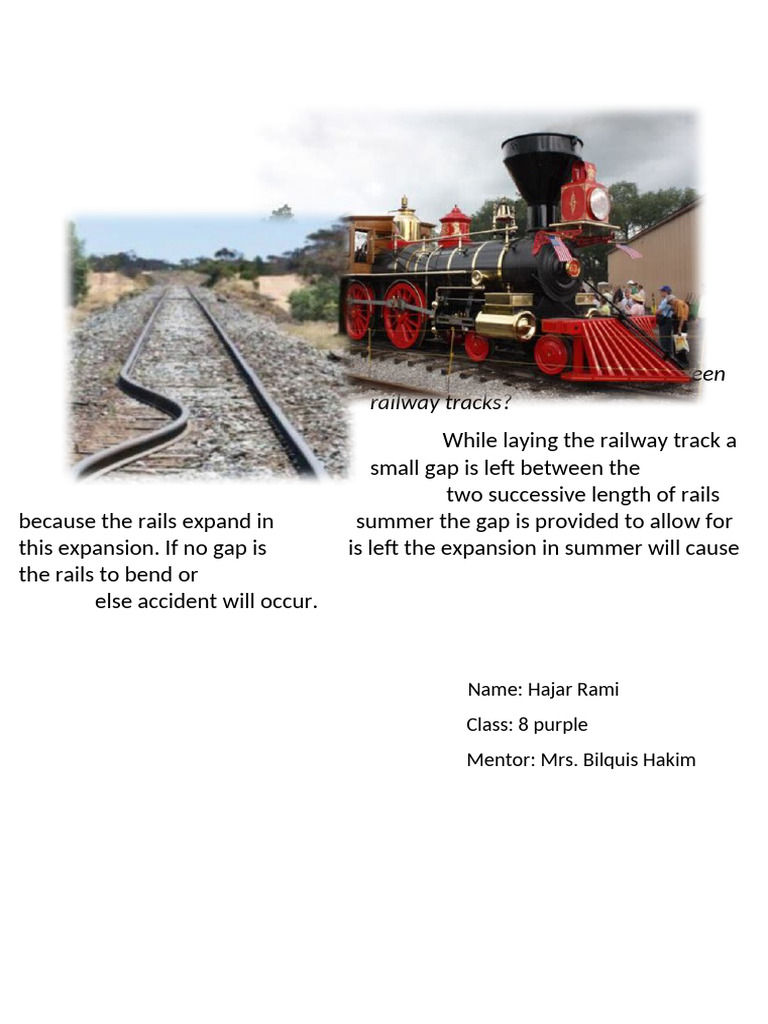 Railway Tracks and Thermal Expansion | PDF