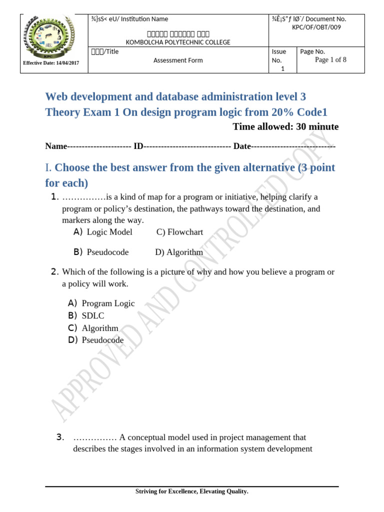 KPC-OF-OBT-009 - Assessment Form DPL | PDF