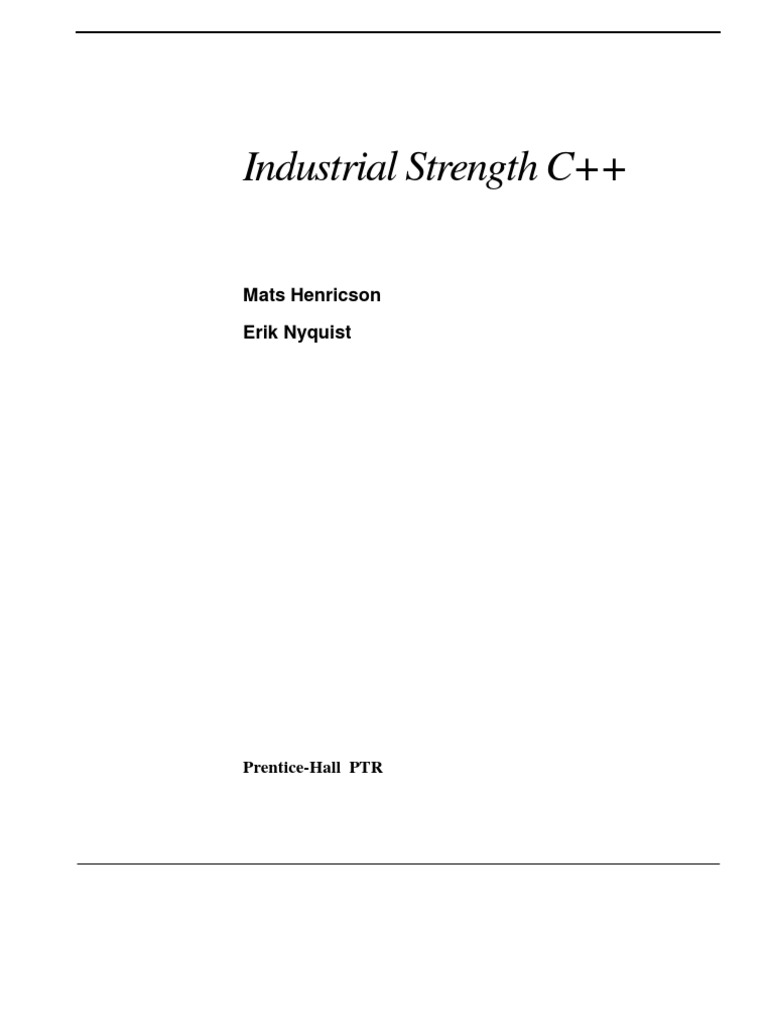 Industrial Strength | PDF