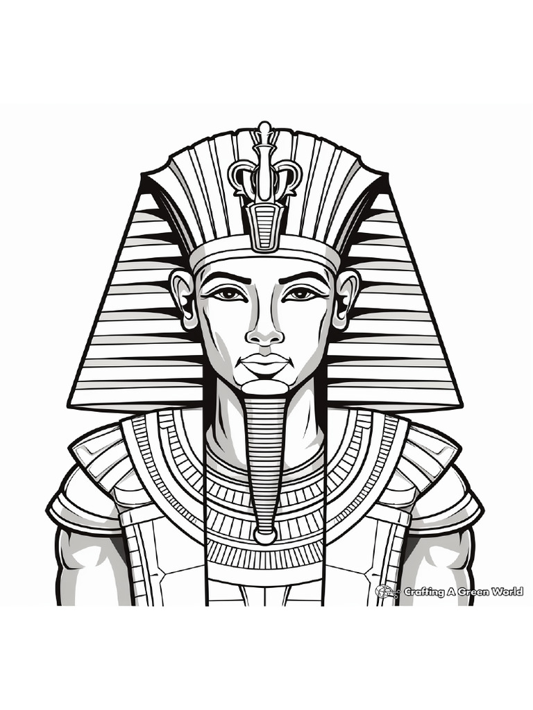 Egyptian Pharaoh Coloring Pages 4 | PDF