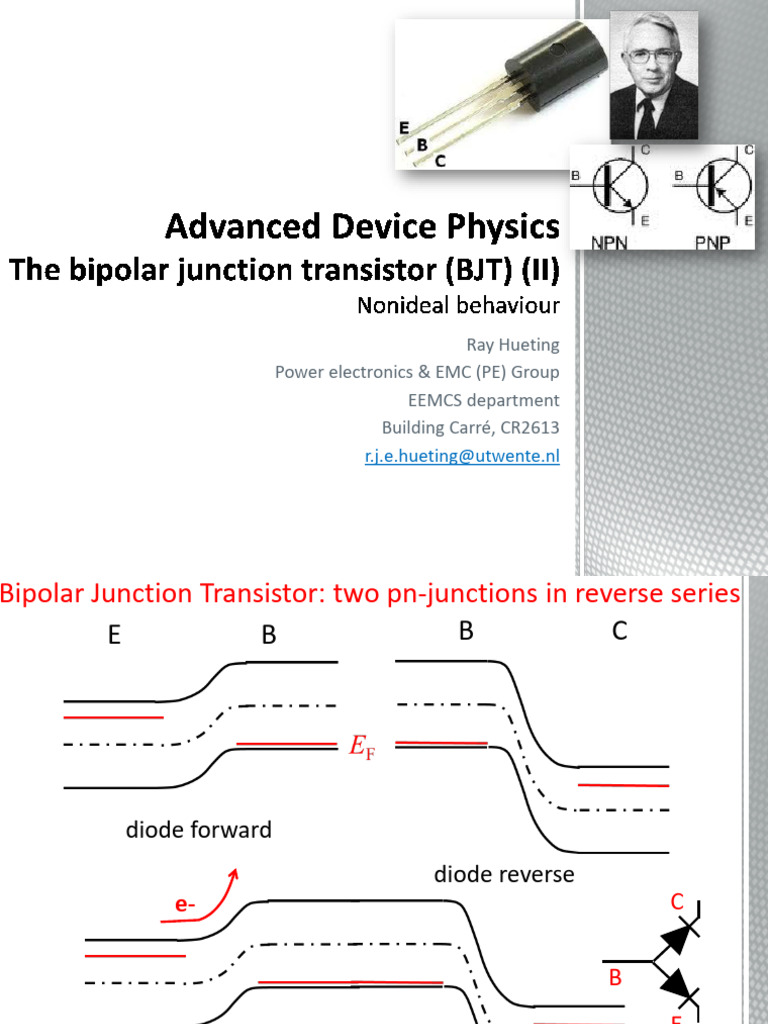 C3 BipolarDevicesII | PDF | Bipolar Junction Transistor | Transistor