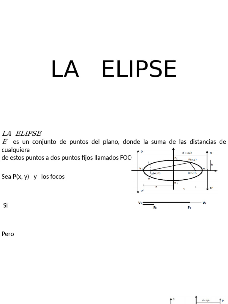 LA ELIPSE | PDF | Elipse | Sistema de coordenadas Cartesianas