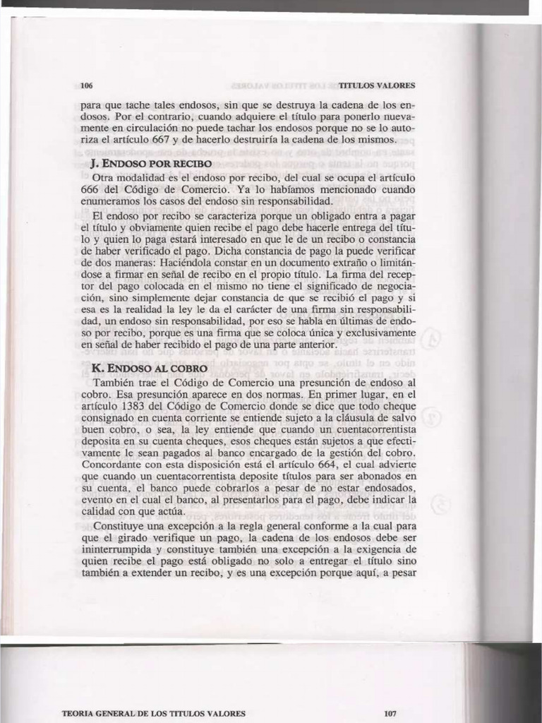 PDF Titulos Valores Hildebrando Leal Perez - Compress 97 99 | PDF | Cheque | Bancos
