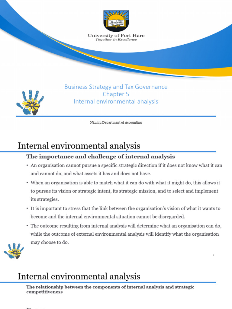 Chapter 5 - Internal environmental analysis | PDF | Swot Analysis | Competitive Advantage