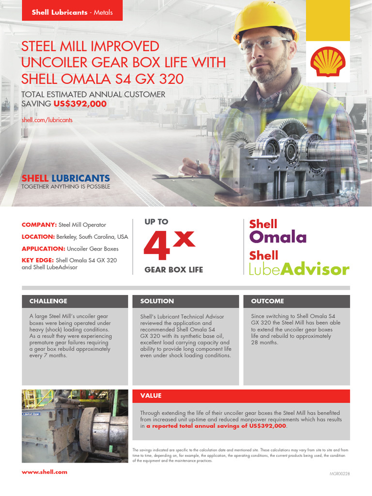 Steel Mill Operator Case Study | PDF | Lubricant | Gear