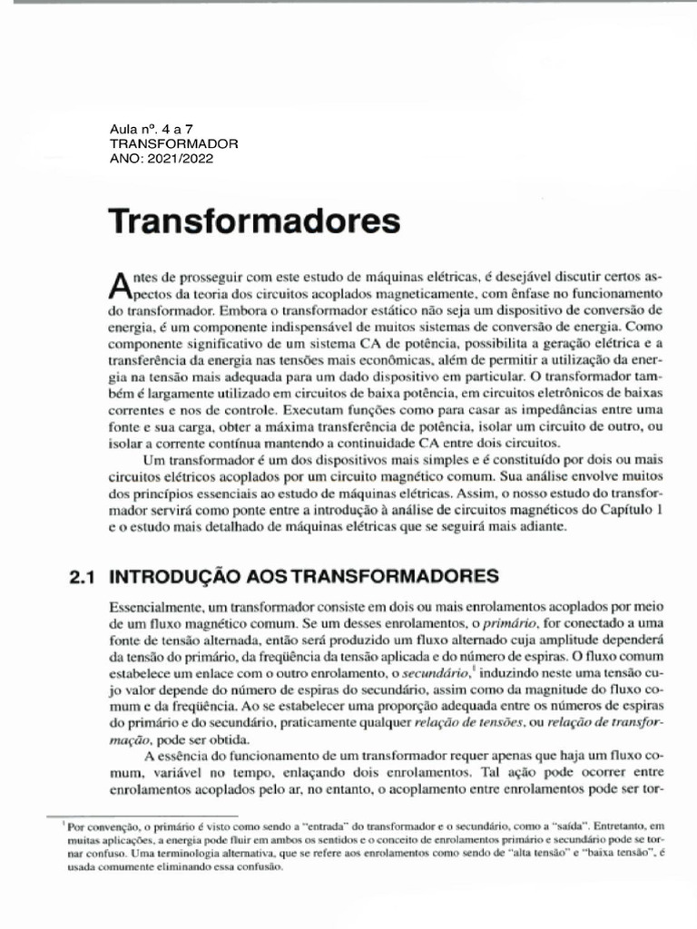 Transformador Ideal | PDF