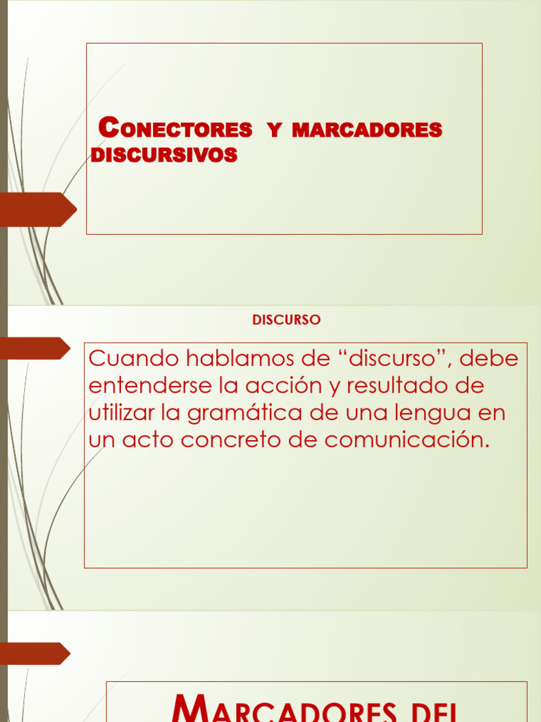Conectores y Marcadores Discursivos | PDF | Lingüística