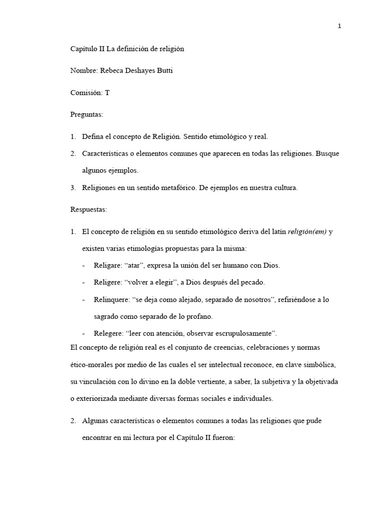 Definición y Elementos de Religión | PDF | Dios | Los símbolos
