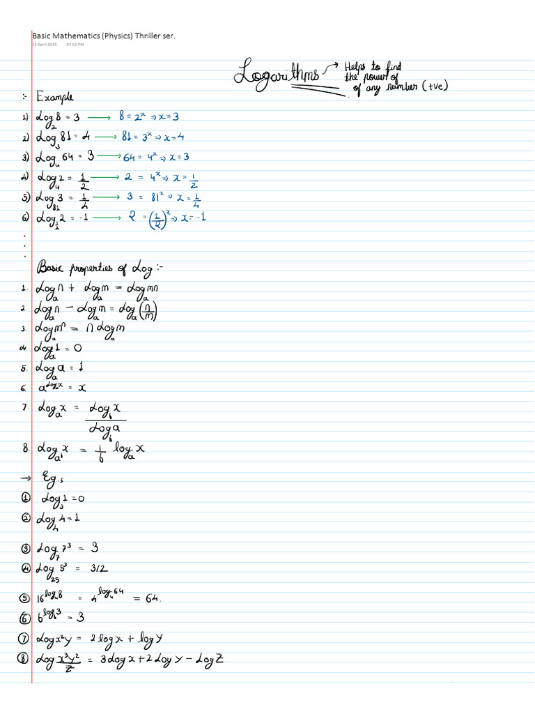 Basic Mathematics (Physics) Thriller Ser. | PDF