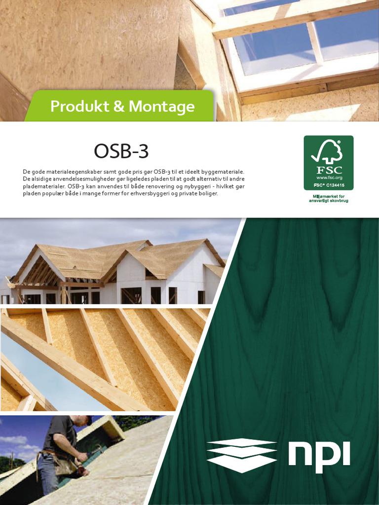 Produkt Og Montage OSB 3 2016 | PDF