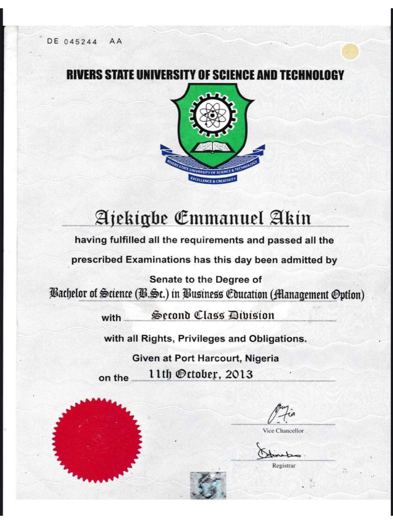 Ajekighe Emmanuel Akin File | PDF