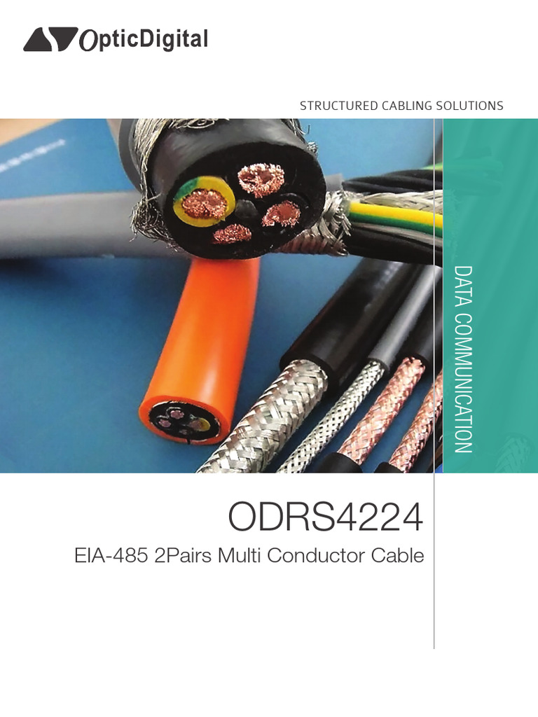 ODRS4224 24AWG 2-Pairs EIA-485 Cable | PDF | Electrical Conductor | Insulator (Electricity)