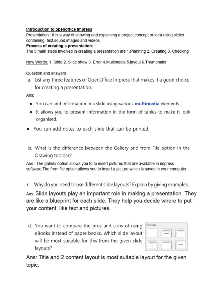 OpenOffice Impress Presentation Guide | PDF