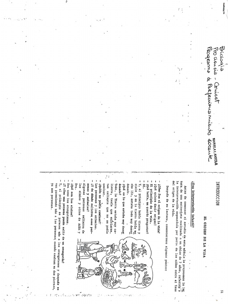 El Origen de La Vida Biologia | PDF