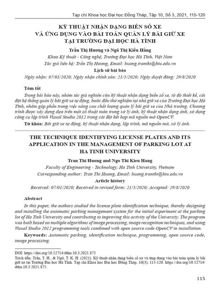 Tap Chí KH DHDT Tap 10 So 3 - Edited 2024-115-120-157-261 - Văn Bản Của ...