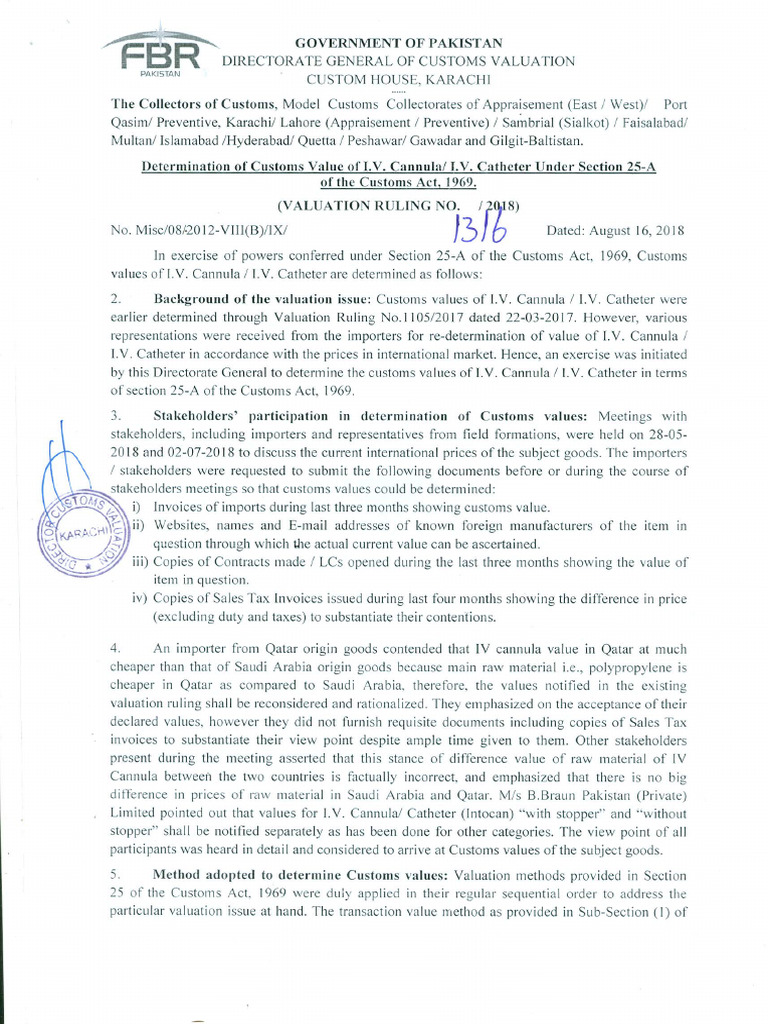 Valuation Cannula | PDF