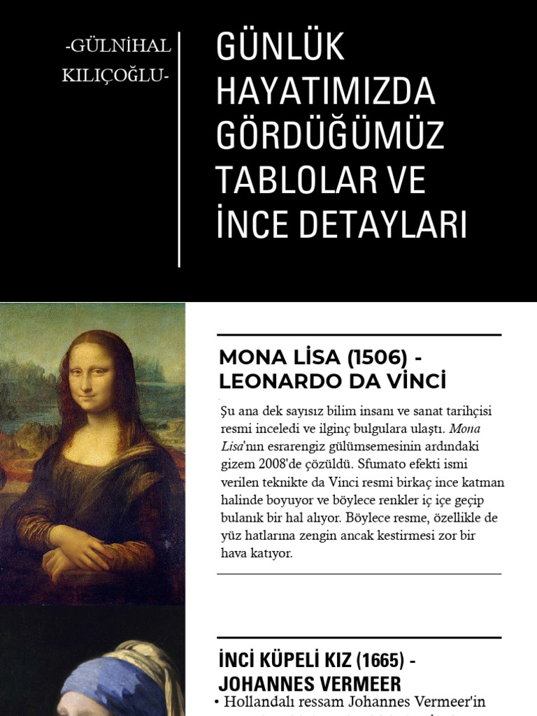 Konuşma Ödevi-Tablolar | PDF