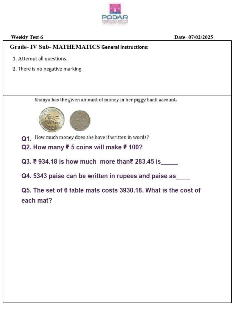 1738919153500.math WT Gr4 Feb 2025 | PDF