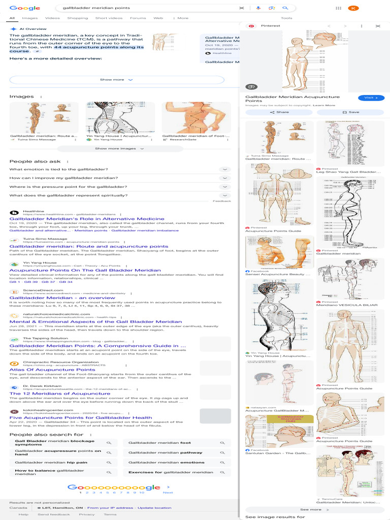Gallbladder Meridian Points - Google Search | PDF | Meridian (Chinese ...
