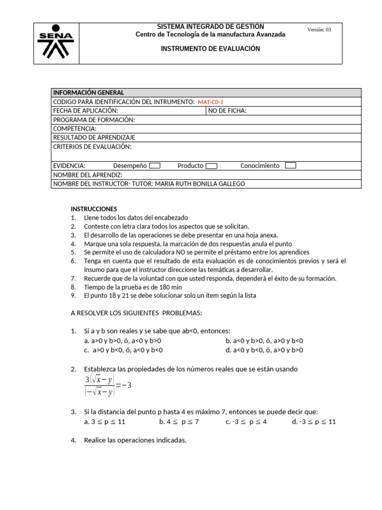 Eva Cap0 | PDF | Aritmética | Álgebra abstracta