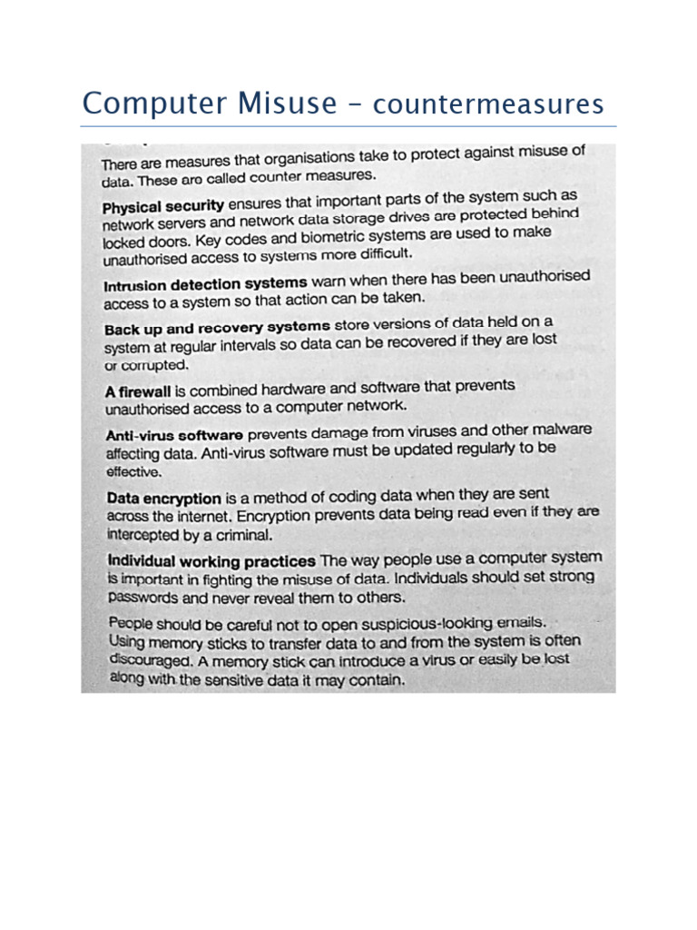 Security Measures | PDF