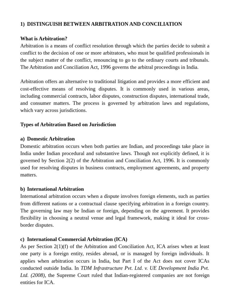 Adr Answers | PDF | Arbitration | Alternative Dispute Resolution