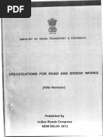 MORTH - Specifications For Road & Bridge Works (5th Revision) 1 | PDF