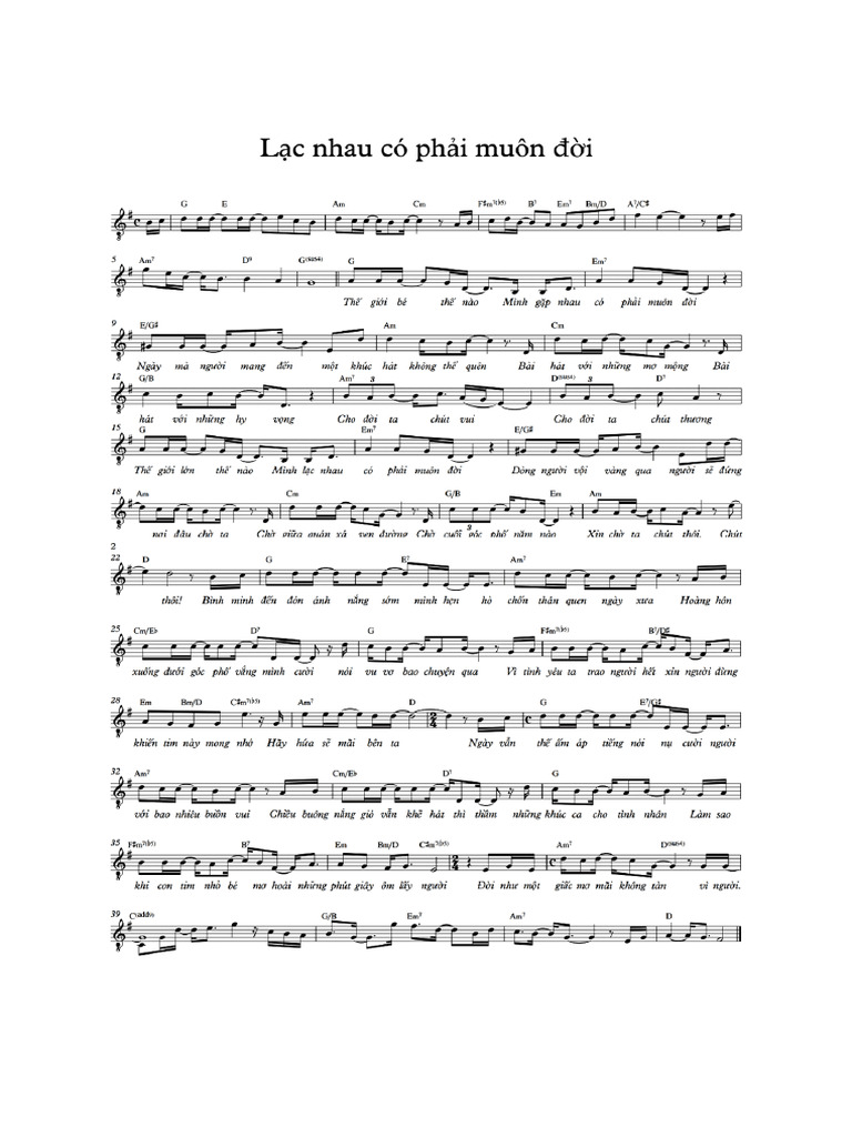 Hợp âm lạc nhau có phải muôn đời | PDF