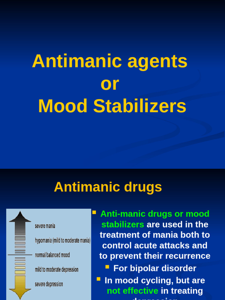 Antidepressants and Mood Stabilizing Drugs | PDF | Antipsychotic ...