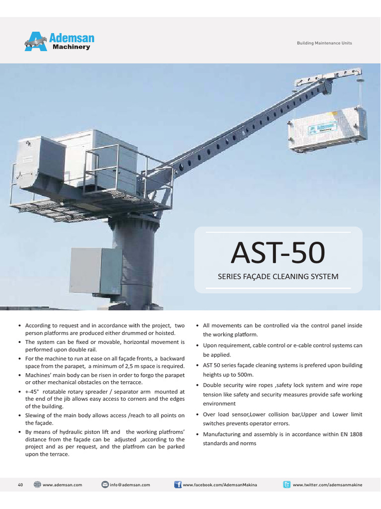 AST-50 Building Maintenance Units | PDF | Manufactured Goods