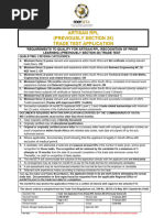 Aplication Form For Trade Test | PDF | Career & Growth | Business
