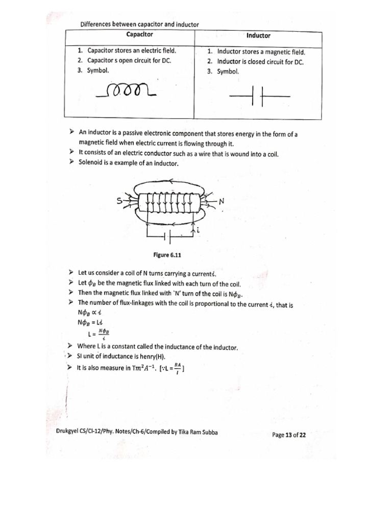 Ch-6 Inductor | PDF
