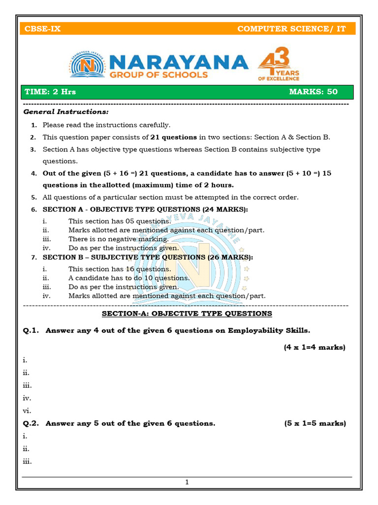 BLUE PRINT (or) PATTERNIX_COMPUTER SCIENCE or IT_PT4. | PDF
