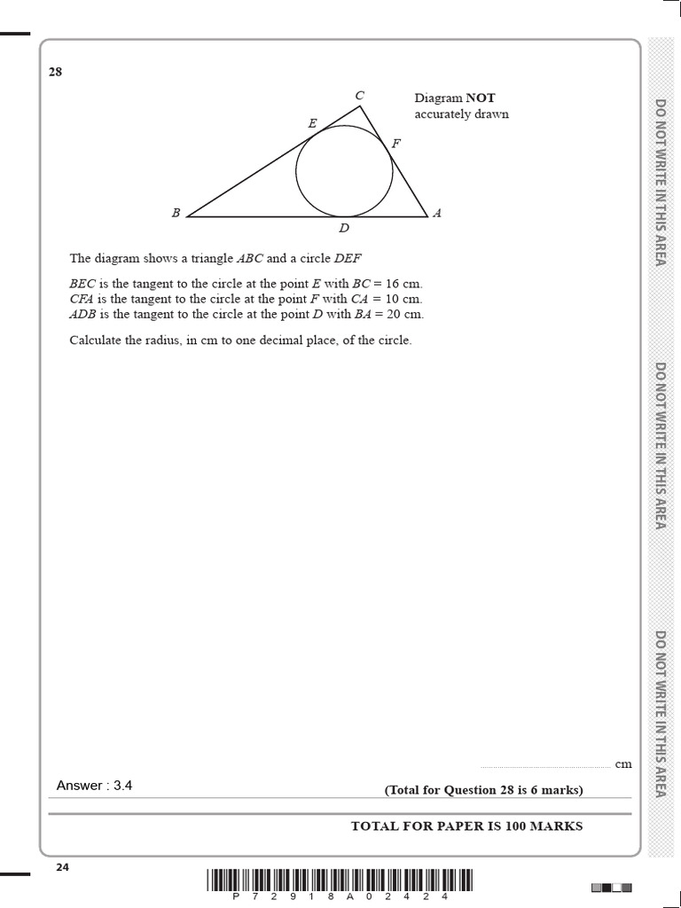 Circles With Trig | PDF | Area | Circle