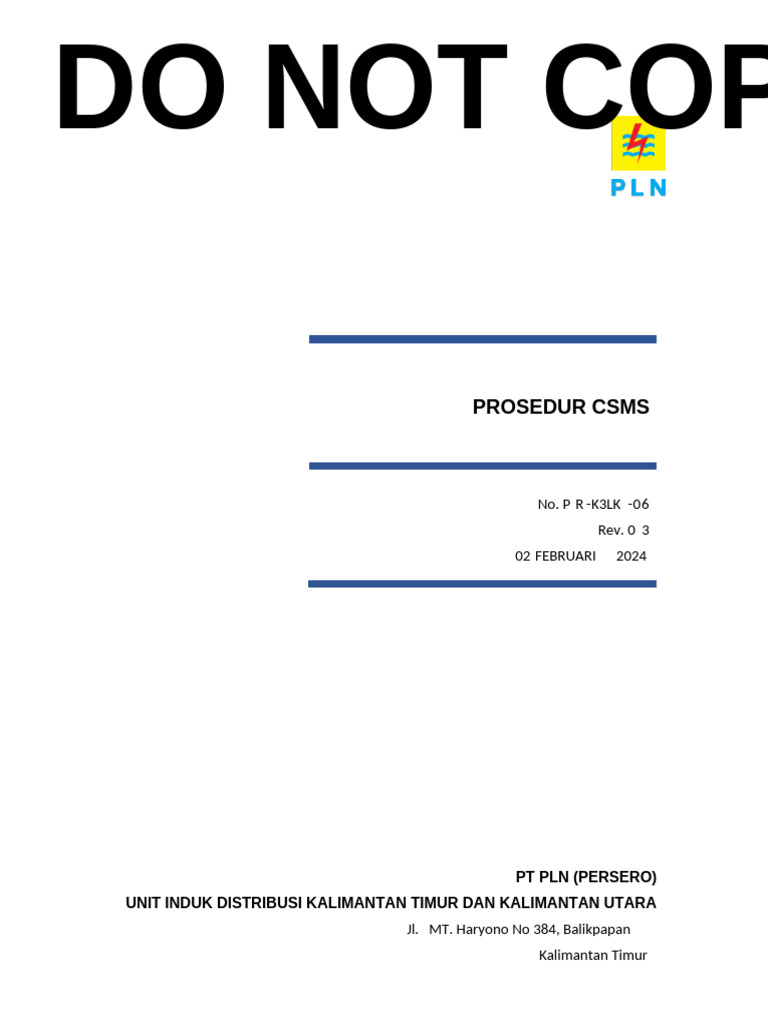 CSMS Procedure | PDF