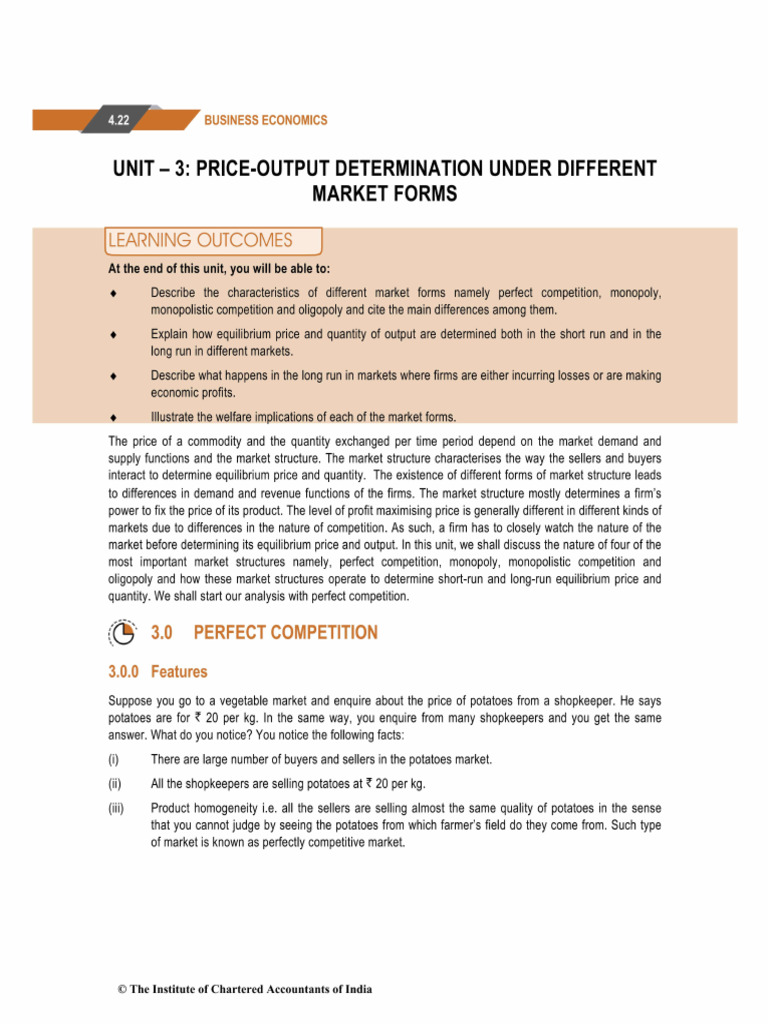Chapter 10 Price Output Determination | PDF
