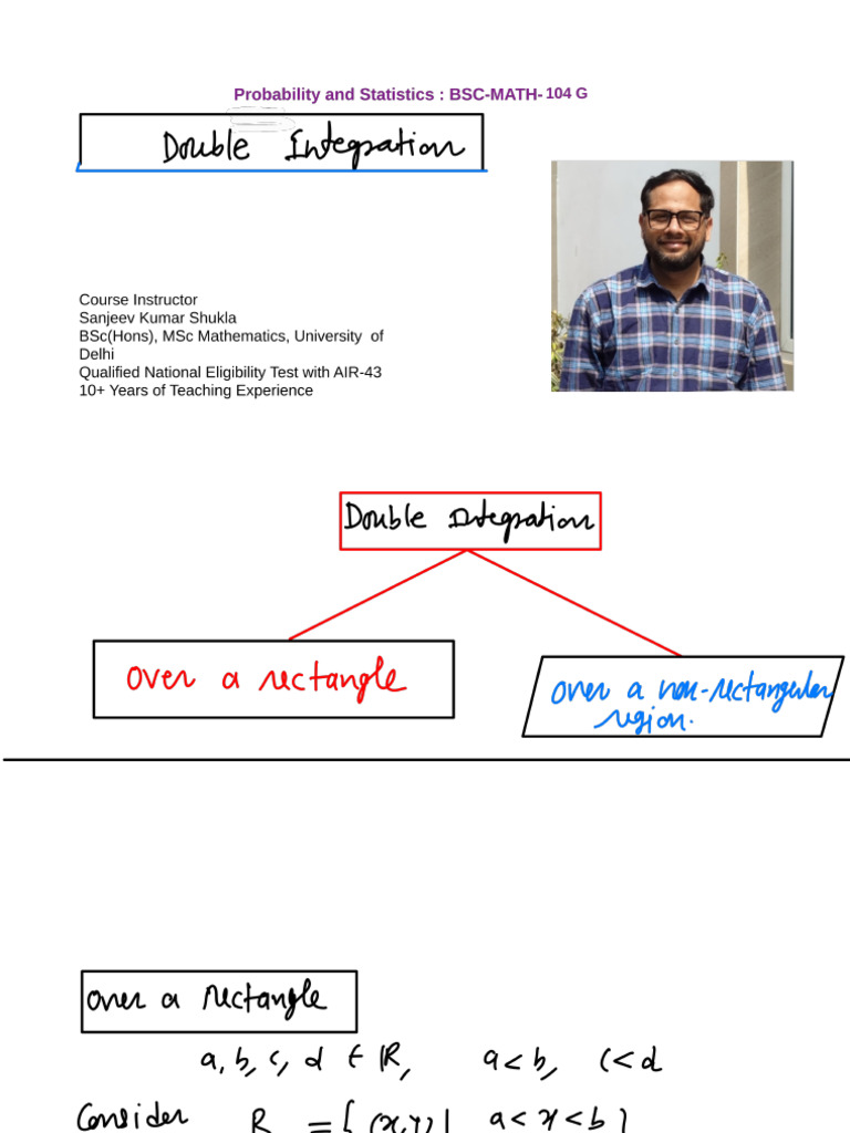 Double Integration and Continuous Joint Distribution | PDF