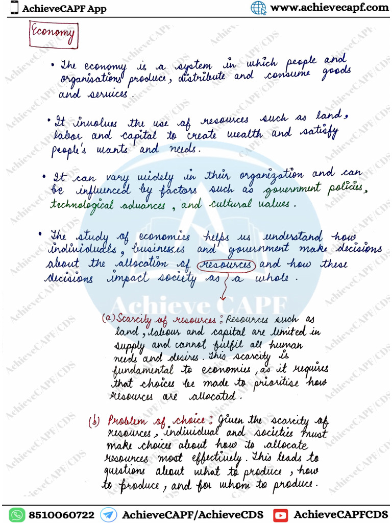 Basics of Economics Lecture-2 | PDF