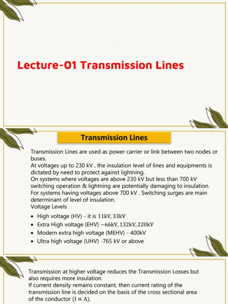Transmission Line 1 | PDF