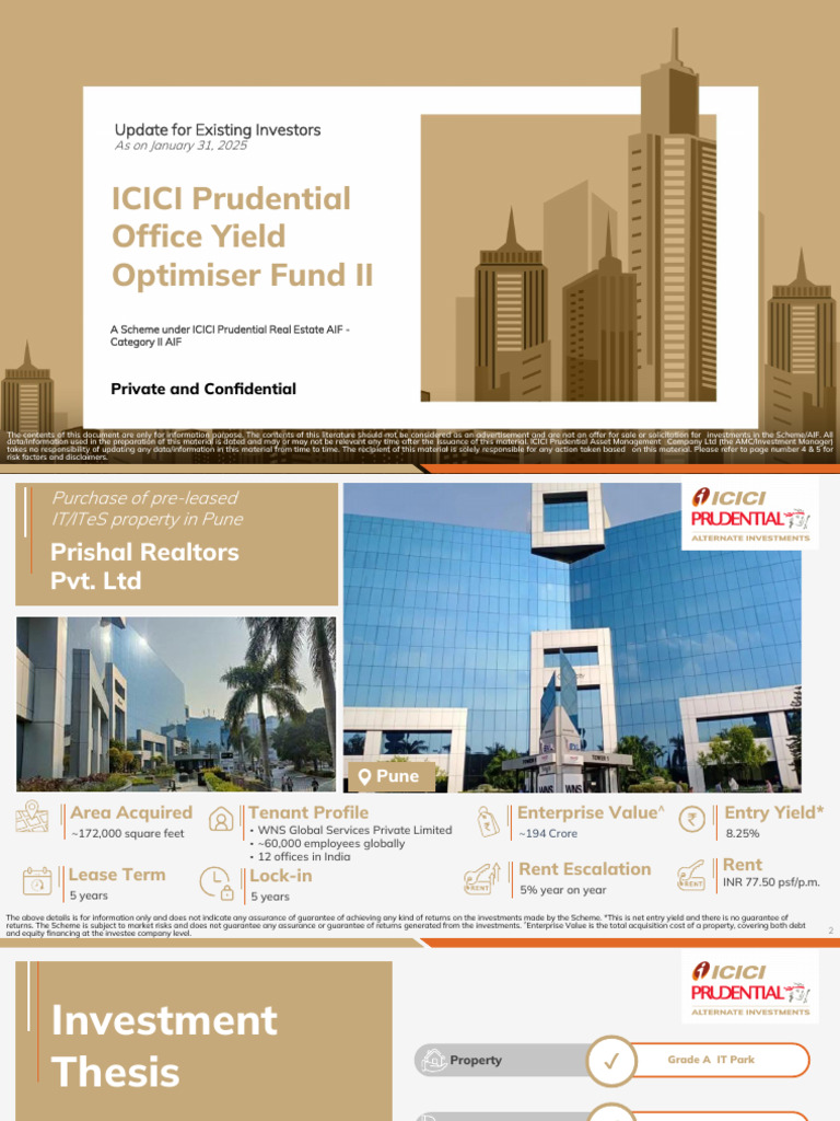 IPru - Office Yield Optimiser-Sr2 - DealUpdate - Jan2025 ...