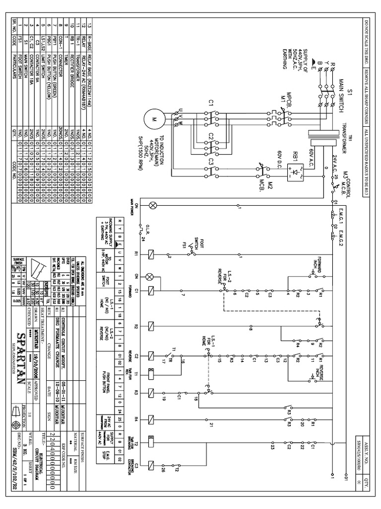 Circuit Drg Sbm 42 s Model (1) | PDF