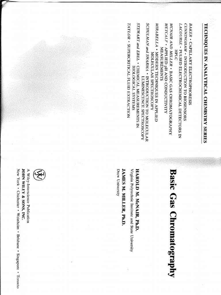 Basic Gas Chromatography | PDF