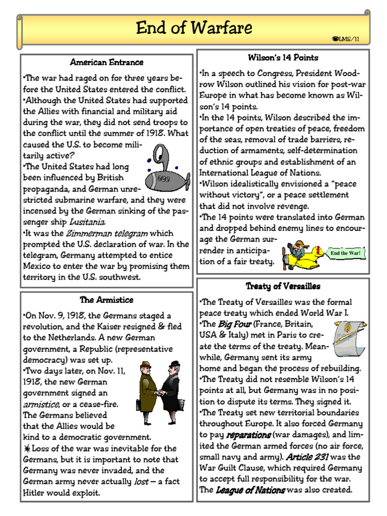 End of Warfare and Results of WWI Readings | PDF | Military | Global ...