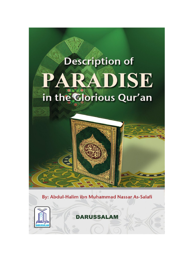 Sample Description of Paradise in Glorious Quran | PDF | God In Islam ...