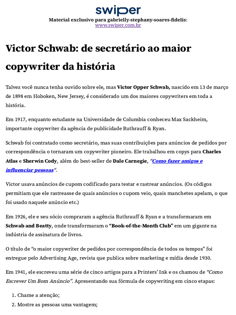 John Capela o Mestre Das Headlines | PDF | Publicidade | Marketing