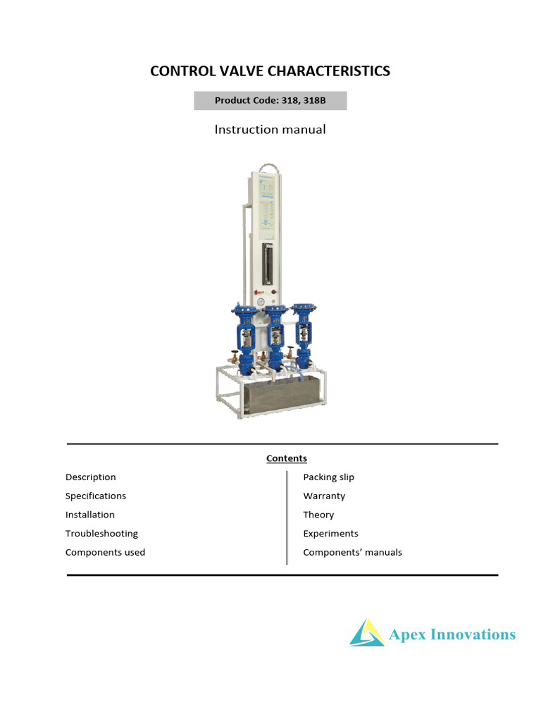Control Valve Characterictic B | PDF | Valve | Actuator